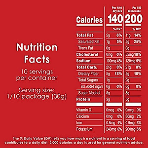 Duncan Hines Keto Friendly Classic Yellow Cake Mix, Gluten Free, Zero Sugar Added, 10.6 oz ..