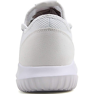 CAMVAVSR Men's Sport Shoes Non Slip Lightweight Breathable Mesh Soft Sole Run Walk Tennis Athletics Sneakers for Men White Size 13