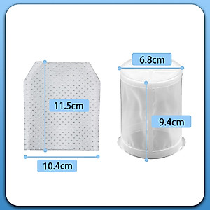 Aolleteau A-50463 A-50728 Filter Compatible with Makita Cordless Vacuums XLC02RB1W, XLC02ZB, CL070D, CL100D, CL106FD, CL110D, CL140FD, CL141FD, CL180FD, CL181FD (2 Pack HEPA & 6 Pack Cloth Filter)
