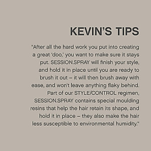 KEVIN.MURPHY SESSION.SPRAY - Strong Hold Finishing Hair Spray - For All Hair Types - Long Lasting Hold - Humidity Resistant Hair Care - 100 mL / 3.4 fl oz