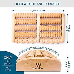 TheraFlow Foot Massager for Plantar Fasciitis Relief Foot Massager for Neuropathy and Foot Massager | Feet Massager for Foot Pain and Foot Roller Massager Plantar Fasciitis Gifts for Mom and Dad