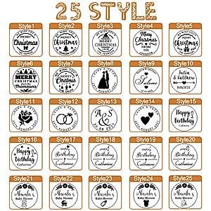 Personalized Cookie Stamp with Name Christmas Custom Cookie Cutter Stamps Customized Christmas Cookie Mold for Baking Fondant Embosser Biscuit Sugar Paste Cakes-Baby Baptism Shower Style