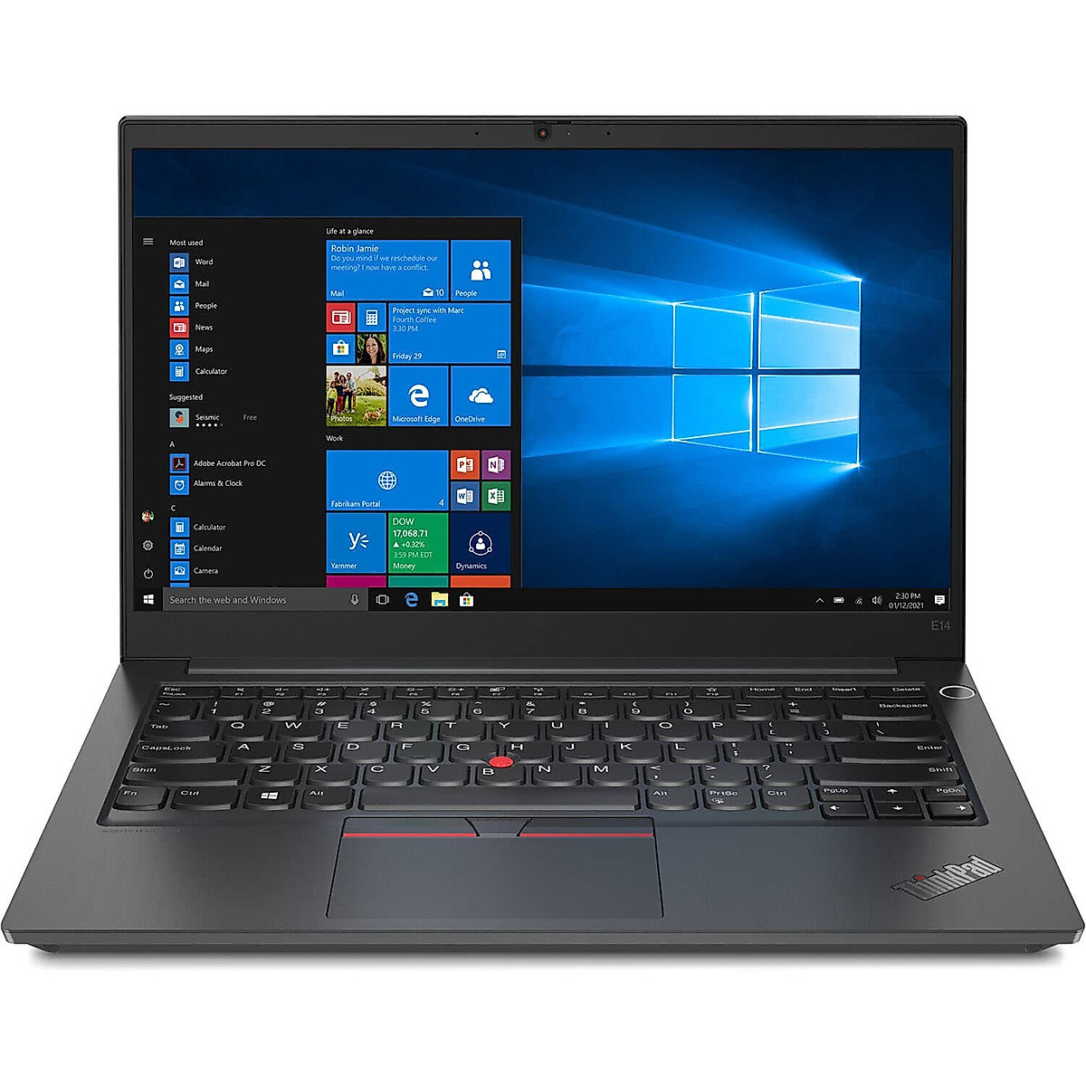 Lenovo ThinkPad E14 Gen 3 Business Laptop 14.0" FHD Display (AMD Ryzen 5 5500U 6-Core, 16GB RAM, 512GB PCIe SSD, AMD Radeon,WiFi 6, Bluetooth 5.2, Webcam, Win 10 Pro) with Hub