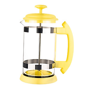 Fenteer Coffee Maker Resistant Borosilicate Glass office and home, Yellow
