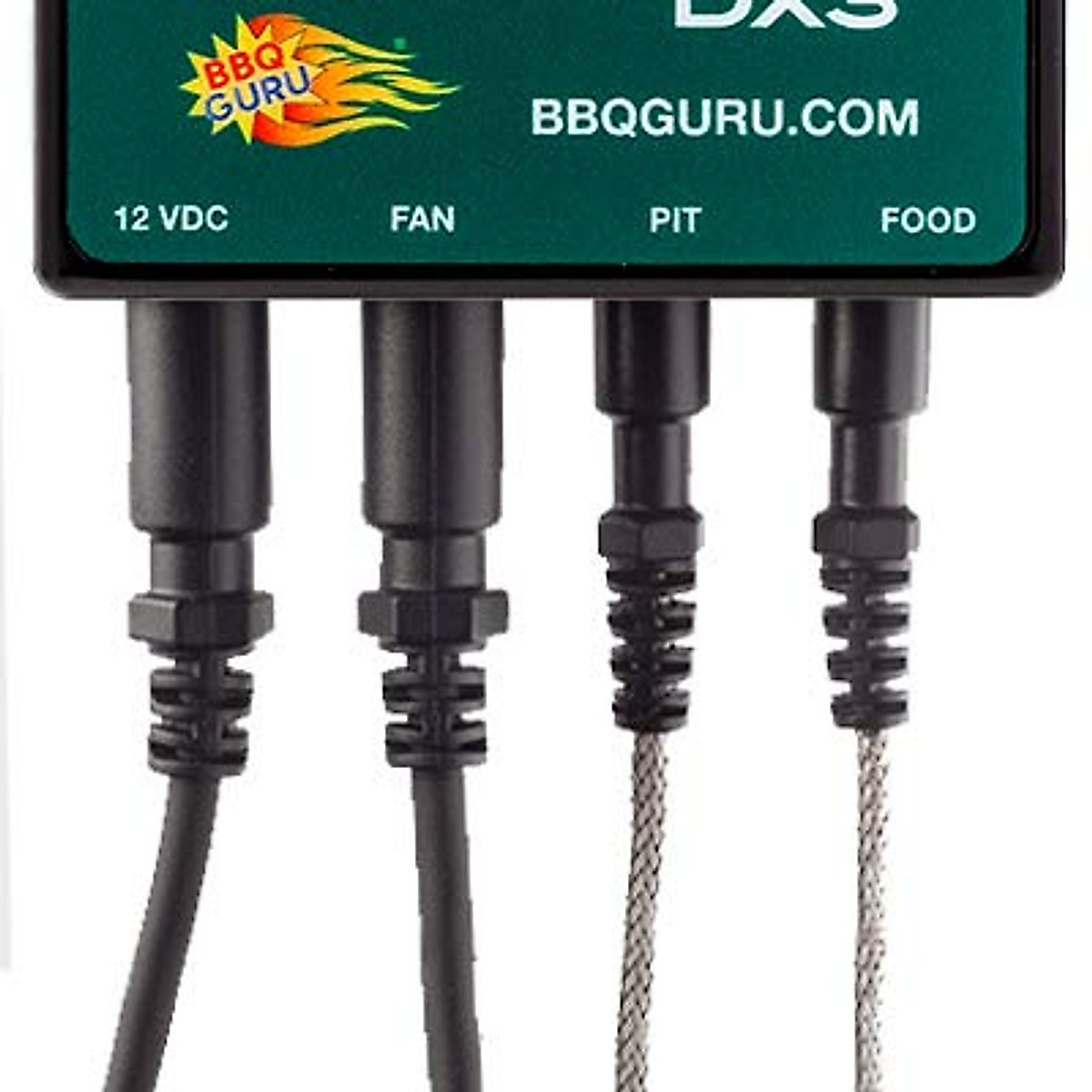 DigiQ DX3 BBQ Temperature Controller Green and Digital Meat Thermometer for Big Green Egg, Kamado Joe, Weber, and Ceramic Grills