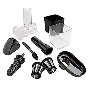 Omega H3000D Cold Press 365 Juicer Slow Masticating Extractor Creates Delicious Fruit Vegetable and Leafy Green High Juice Yield and Preserves Nutritional Value, 150-Watt, Black