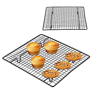 Cooling and Baking Rack, Heavy Duty Stainless Steel Wire Cooling Rack Baking Rack Oven Grid Rack Nonstick Cooking Grill Tray For Biscuit/Cake/Bread, 10.24 x 9.06 x 0.98 in