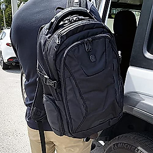 SwissGear ScanSmart Laptop Bag, Black Stealth, Fits 15-Inch Notebook