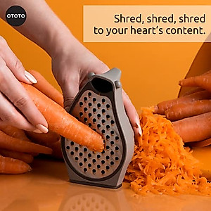 OTOTO Barry The Bear Box Cheese Grater - Compact Stainless Steel Grater, Kitchen Grater, Cheese Shredder, Vegetable Grater, Food Grater & Shredder - Fun Kitchen Gadget