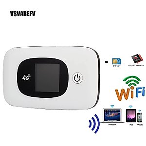 4G LTE Mobile WiFi Router with SIM Card Slot for Travel, Unlocked Portable WiFi Router Hotspot Devices for Travel, ATT T-Mobile Hotspot Devices Portable WiFi Hotspot, Support B2/B4/B5/B12/B17