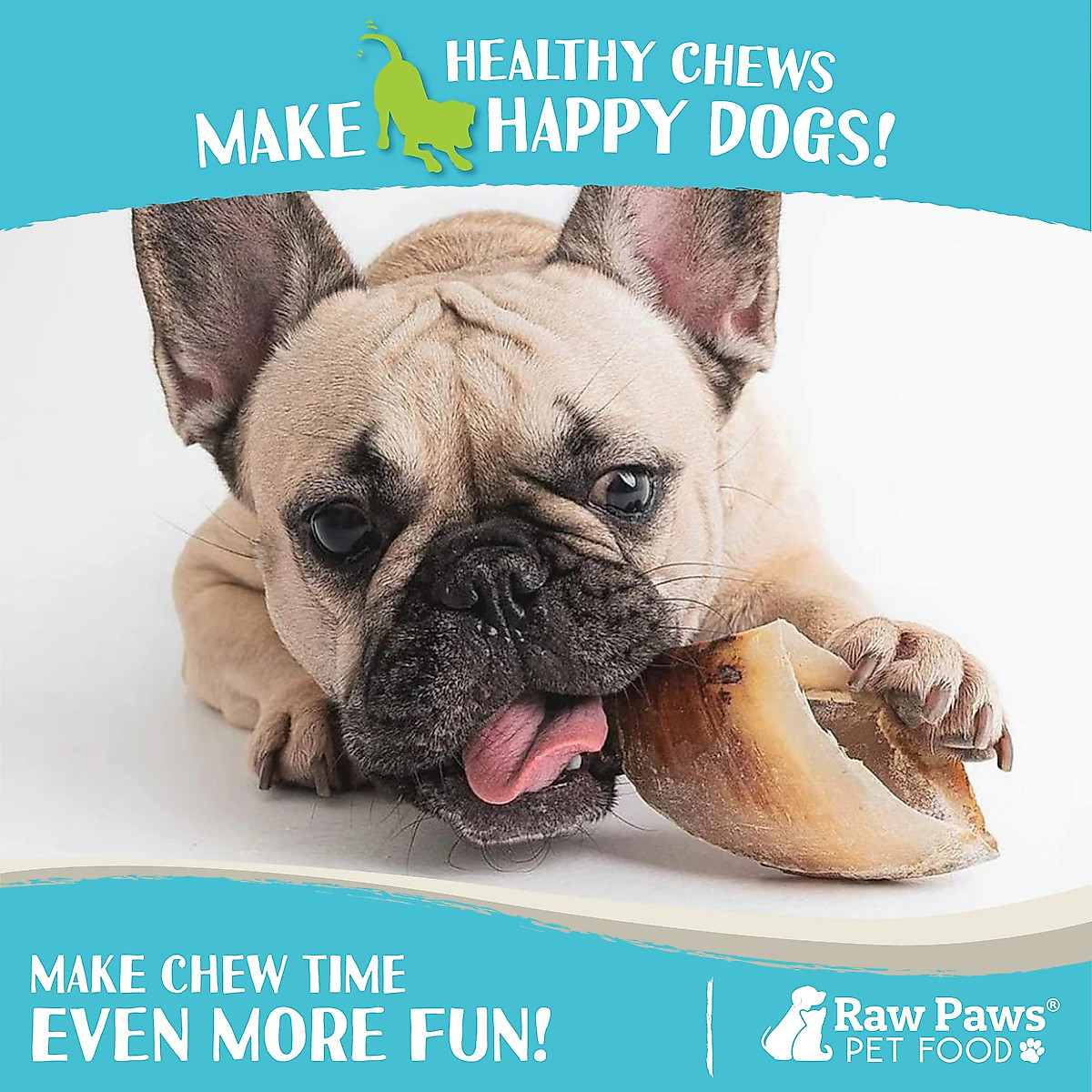 Raw Paws Cow Hooves for Dogs, 10-Pack - All-Natural Beef Hooves Made from Free-Range, Grass-Fed Cattle - Safe Rawhide Alternative - Dog Cow Hooves XL - Long-Lasting Cow Hoof Dog Chews