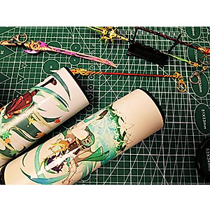 Kaedehara Kazuha Thermos Cup Genshin Impact Insulated Beverage Bottle Campus Style Students Sports Water Bottles