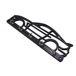 Generic Key Holder Hanger Rack Compatible with 2017 Ford Mustang GT350 S550 6th Gen Sixth Generation Keys and Keychains Accessory Silhouette Wall Art, Black