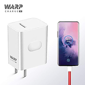 WNIEYO Oneplus 8 8pro Charger ，Warp Charger, OnePlus 7T 7 Pro Charger [5V 6A] + Fast Charging Cable for OnePlus 7 pro / 7 / 6T / 6 / 5T / 5