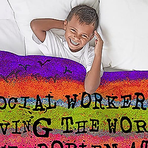 CafePress Social Worker Throw Blanket Super Soft Fleece Plush Throw Blanket, 60"x50"