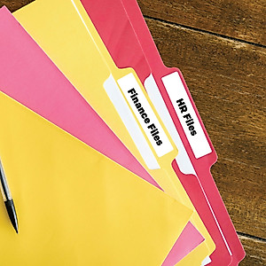 Premium Label Supply White File Folder Labels – 3.4375" x .667" – Laser/Inkjet Compatible – (30 Labels/Sheet) 25 Sheets – 750 Total Adhesive Labels