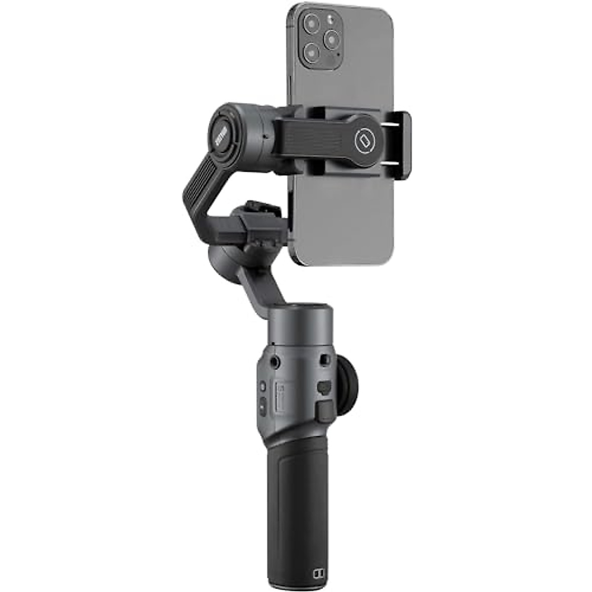 Zhiyun Smooth 5 Smartphone Gimbal Stabilizer for iPhone 14 Pro Max Plus 13 Mini 12 11 XS X XR 8 Professional 3-Axis Phone Gimbal Video Stabilizer with Face Object Tracking Timelapse