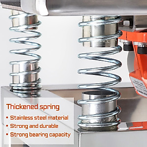 ICZW Concrete Vibration Table Small Vibrating Test Bench Stainless Steel 110V (13.78 X 13.78 inches)