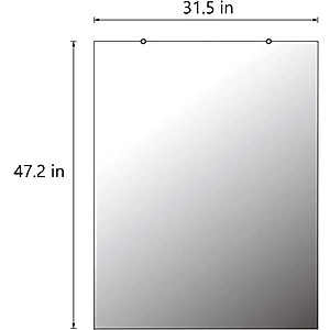 CrossROBBIN Wall Mounted Activity Mirrors for Home Gym and Commercial Use (1, 48"x32")
