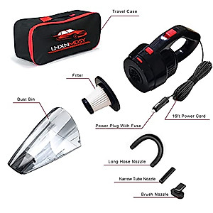 LNXNMDSY Car Wash Cleaning Detailing Kit 10Pcs with High Power Car Vacuum Interior and Exterior, Complete Car Care Kit.