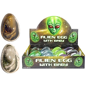 HENBRANDT 3 X Stretchy Space Alien Embryo in Goo & Hard Egg Shell