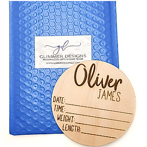 Newborn Announcement Sign for Hospital - Baby Birth Announcement Sign Girl for Hospital - Baby Name Announcement Sign boy