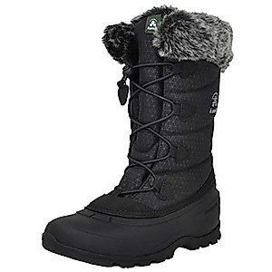 Kamik Women's Momentum 2 Snow Boot, Black/Black/Black, 8 W US