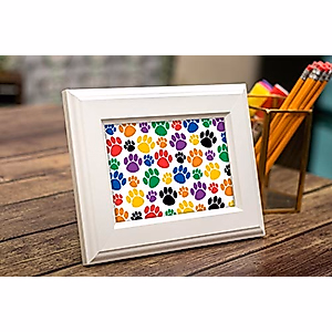 Teacher Created Resources Colorful Paw Prints Postcard (4799), Multi