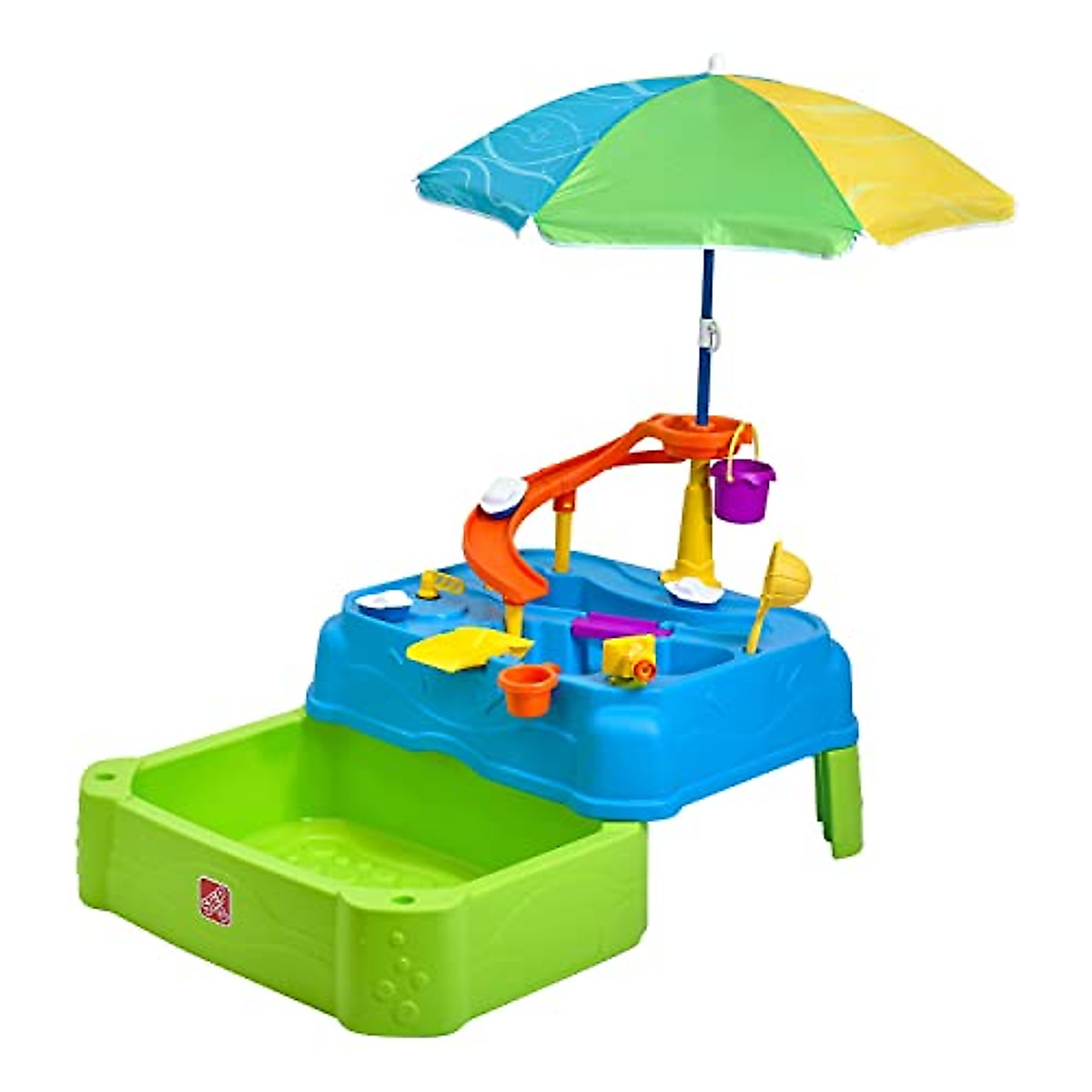 Step2 Waterpark Wonders Two-Tier Water Table | Kids Water Table,Blue