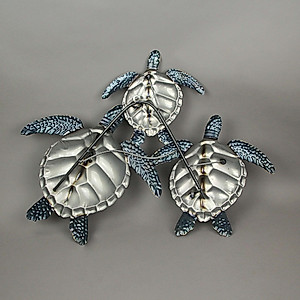 Chesapeake Bay 27" Brown/Blue Sea Turtle Trio