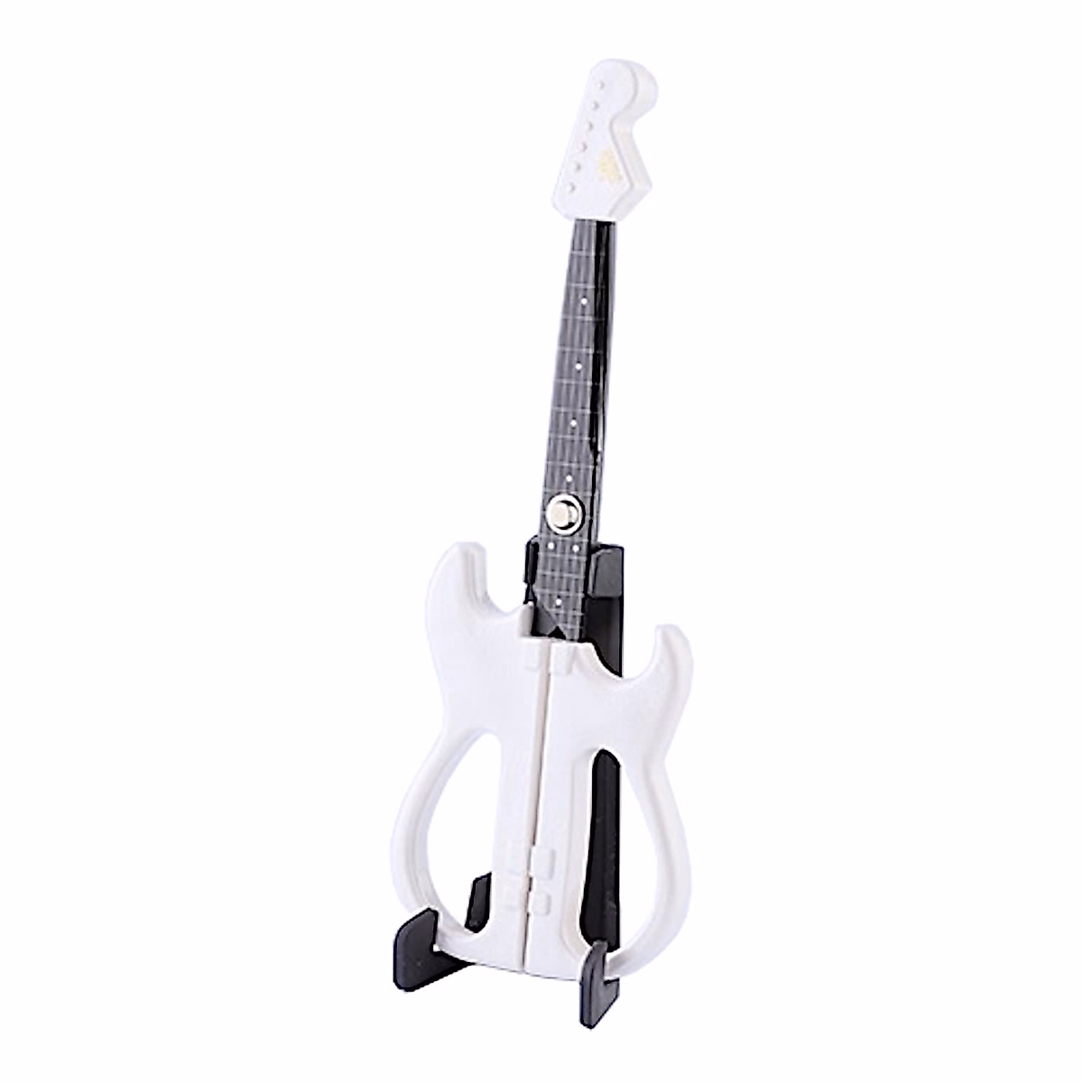 Nikken Cutlery Guitar Scissor SekiSound Pearl White with a stand (Gift Box Included) Hobby Tool SS-35PW