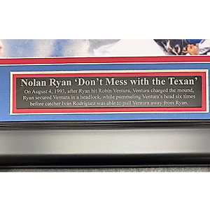 11x14 FRAMED NOLAN RYAN THE FIGHT vs. ROBIN VENTURA 8X10 PHOTO