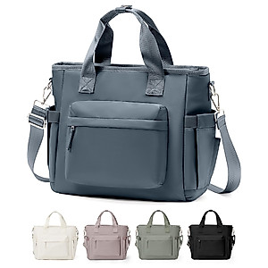 UPPACK Insulated Lunch Bag Women Large Lunch Tote Bag with Shoulder Strap Adult Lunch Box Fit and Fresh Lunch Bags for Women Men Lunch Boxes for Work Royal Blue Lunch Bag with Water Bottle Holder