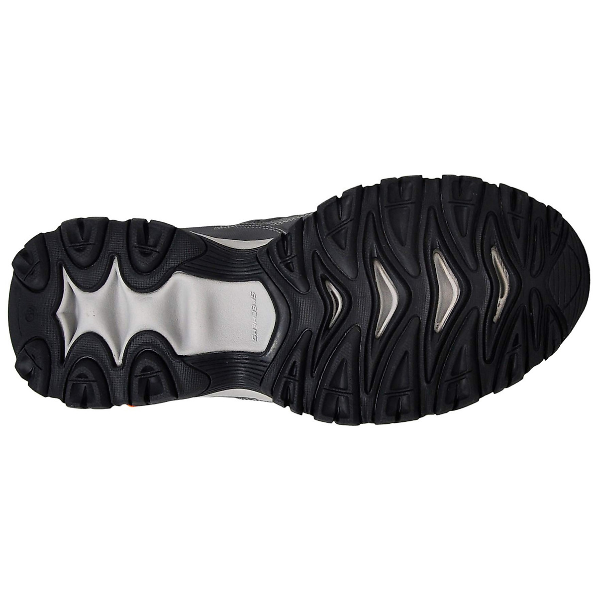 Skechers Men Cankton Athletic Steel Toe Work Sneaker, Charcoal/Orange, 11 M US