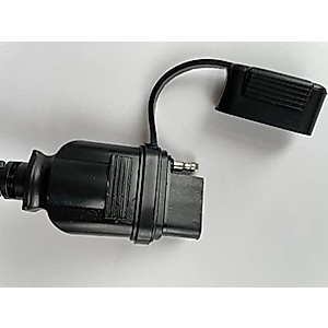 4 Pin Trailer Plug Play Extender Wiring Extension Harness 4 Way Male and Female Wiring Harness Adapter Coiled Extension Wiring Cable 28"