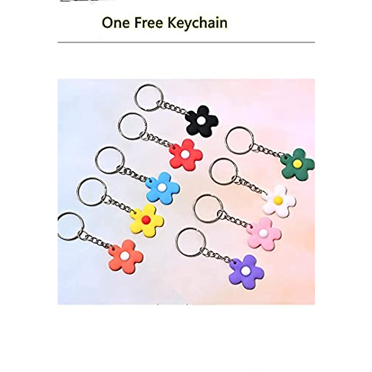 SYSUII Beaded Mobile Phone Lanyard Wrist Strap, Kawaii Smiley Face Star Rainbow Acrylic Polymer Clay Pearl Phone Charm Chain String Hanging Cord for Women Girl