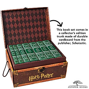 Juniper Books Harry Potter Boxed Set: Slytherin Edition | 7-Volume Hardcover Book Set with Custom Designed Dust Jackets | Author J.K. Rowling | Includes all 7 Harry Potter Series Books