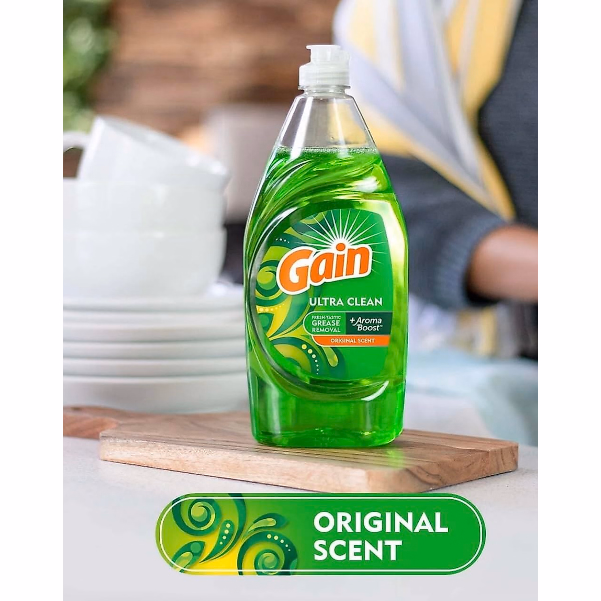 Gain Ultra Dishwashing Liquid - 8 Ounce - Original - 2 pk