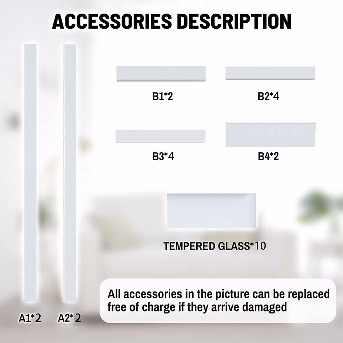 ARKHJEM Double 30''x84'' Frosted Glass Barn Door x 2, DIY Interior Barn Doors for Home 5 Lattices of Clear Glass Easy Installation for Living Room(No Hardware Include)