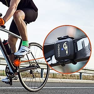 COOSPO GPS Cycling Computer BC107 & Bike Cadence/Speed Sensor BK467, Wireless Bike GPS Speedometer with 2.4 Inch Auto-Backlight Display, Bluetooth/ANT+ Bicycle Computer GPS Sync with Strava