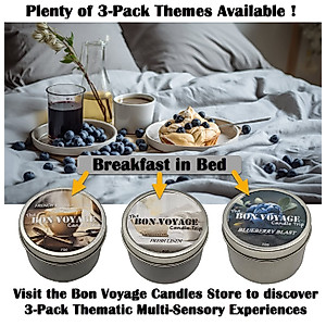 Bon Voyage Pool Chlorine Scented Candles - 4oz Jar Candle - Paraffin Wax Aromatherapy Candles for Home & Gifts for Family and Friends