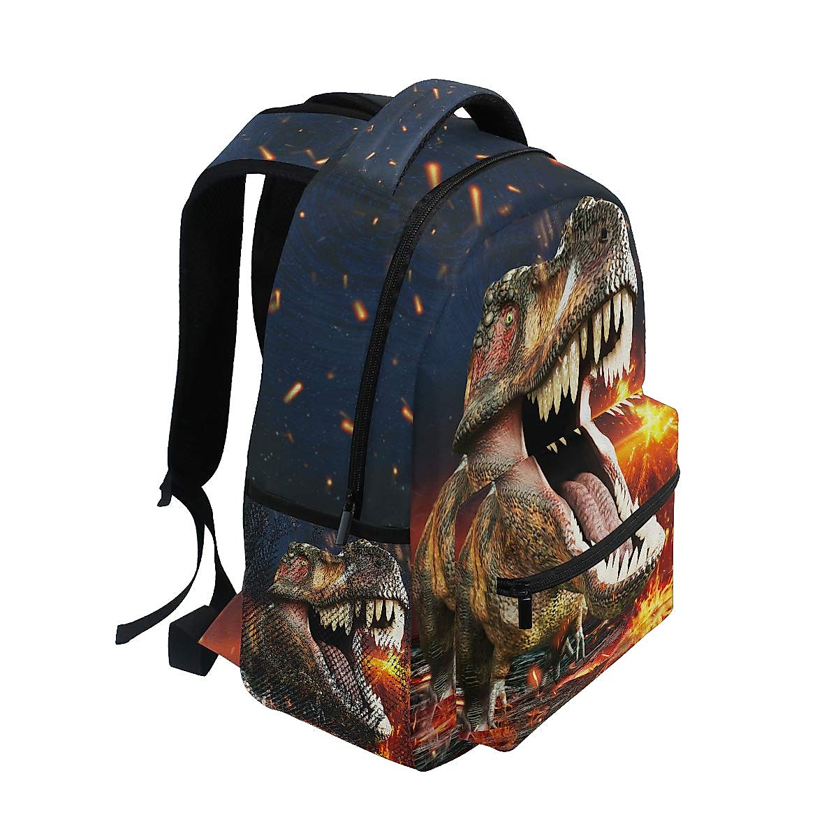 ZOEO Boys Dinosaur Backpacks 3D T-Rex 3th 4th 5th Grade School Bookbags Travel Laptop Daypack Bag Purse for Teens