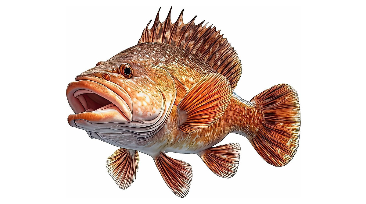 Grouper Fish Decal - Waterproof Vinyl Sticker for Car & Boat