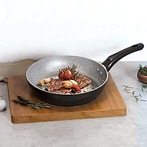 Sunhouse - 10 inch Nonstick Frying Pan with PFOA-free, Soft-touch Ergonomic Handle - Cooking Fry Pan with Forged Aluminum Technology for Better Heat Transfer