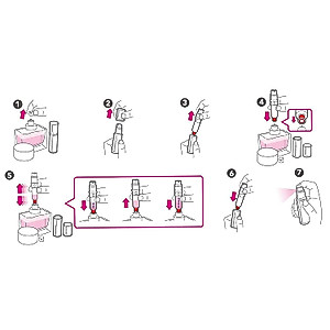 Travalo Classic Perfume Atomizer - U refill system - Elegant Metal Travel Atomiser - TSA Flight Approved Portable Mini Refillable Empty spray Bottle Glass-free Scent Pump Case - Pink 0.17 oz / 5ml