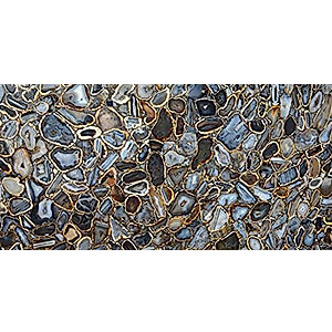 36" x 24" Mix Multi Colour Agate Table Top Rectangular Table, Center Table, Coffee Table, Patio Table, Hallway Table, Living Room Furniture