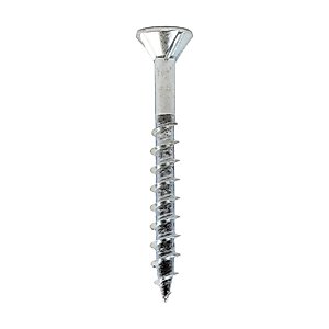 Rok Hardware 100 Pack #8 x 1-1/2" Coarse Thread Flat Square Head Wood Screws Zinc Type 17 MDF