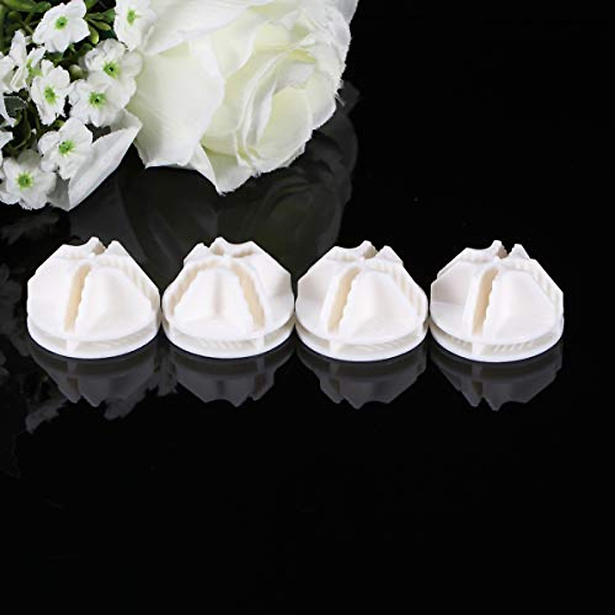 Operitacx White Cabinet 20Pcs Plastic connectors Plastic Wire Cube Connectors for Wire Grid Unit Cube Storage Shelves Modular Closet Connector Organizers (White) White Shoe Shelves