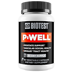 Biotest P-Well Prostate Urinary Tract Support with Pomegranate, Cranberry, Lycopene – 90 Capsules