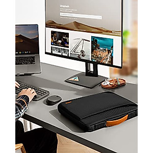 tomtoc 360 Protective Laptop Carrying Case for 16-inch New MacBook Pro M2/M1 Pro/Max A2780 A2485 A2141 2023-2019, Dell XPS 15 Plus, The New Razer Blade 15, Surface Book 3/2 15, Accessory Sleeve Bag